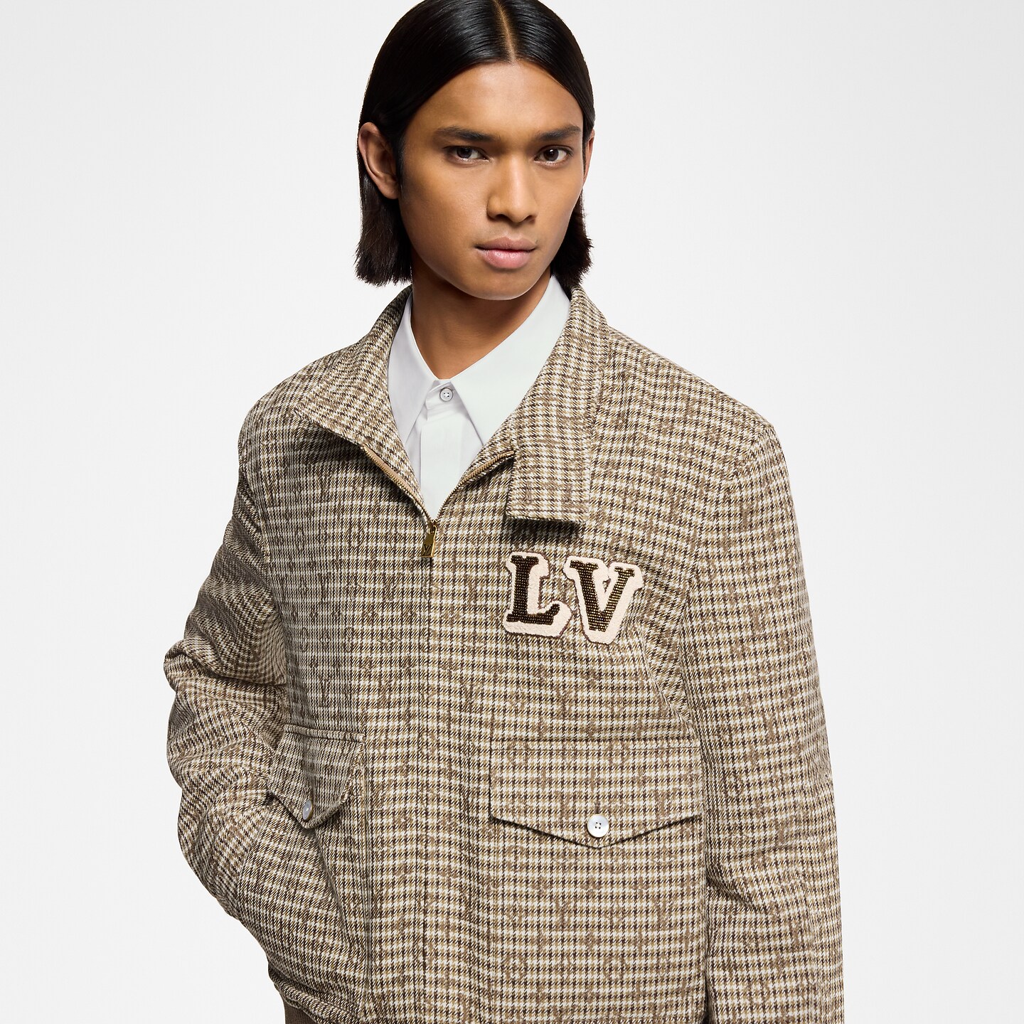 Monogram Wool Harrington Blouson - Luxury Beige | LOUIS VUITTON